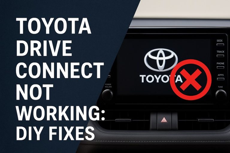 Toyota Drive Connect Not Working: DIY Fixes - Know Vehicles