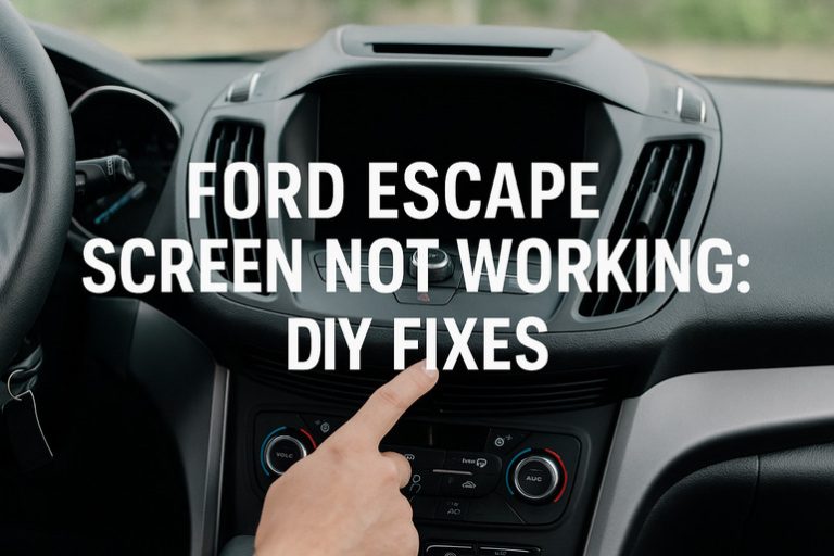 Ford Escape Screen Not Working: DIY Fixes - Know Vehicles