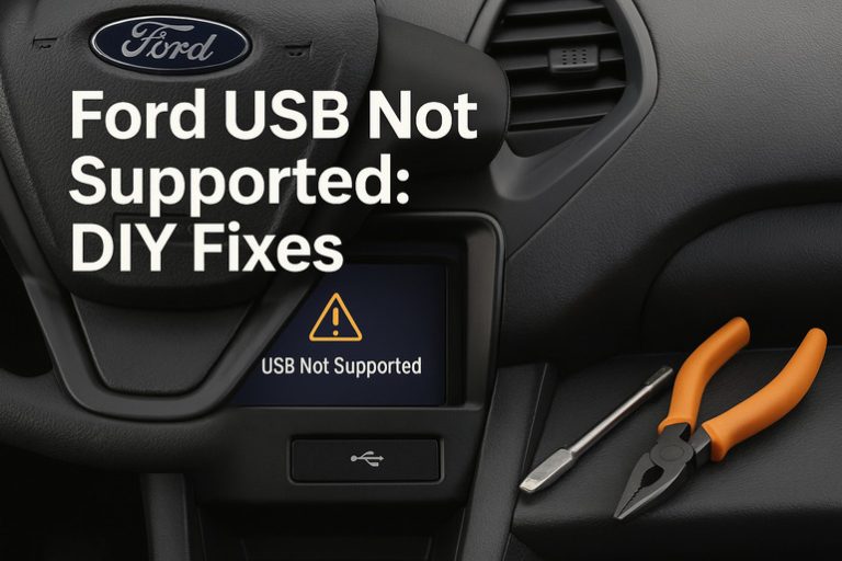 Ford USB Not Supported: DIY Fixes - Know Vehicles